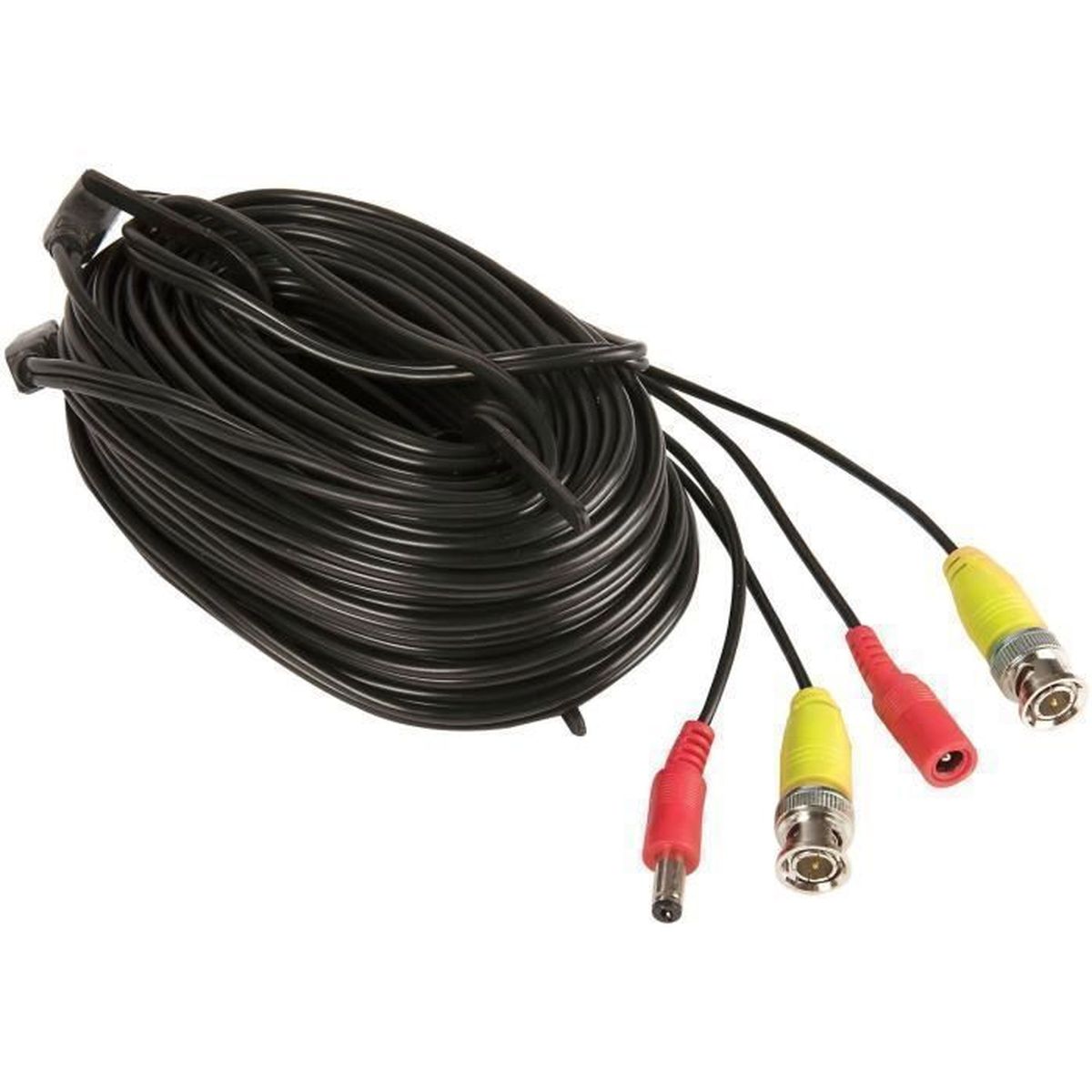 Yale Câble Coaxial BNC 18m pour Caméra de Vidéosurveillance (Caméra ...