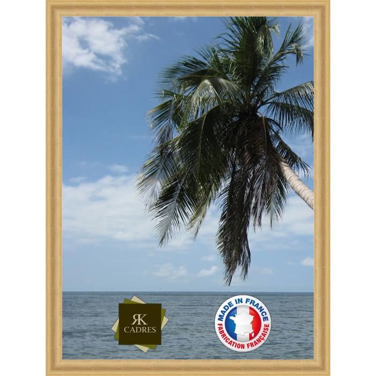 Cadre photo mural 50x75 - 50 x 75 Cadre Or Classique 3.6 cm de largeur ...