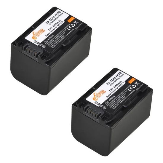 2 batterie-Batterie Npfh70 Np-fh70 , Pour Sony Séries Np-fh30 Np-fh40 Np-fh60 Np-fh50 Np-fh70 ...