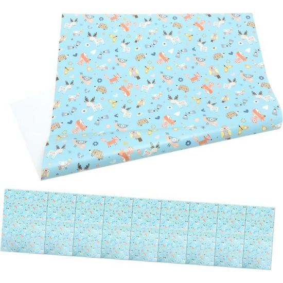 10 Feuilles De Papier D'Emballage Cadeau Feuilles D'Emballage Pour ...