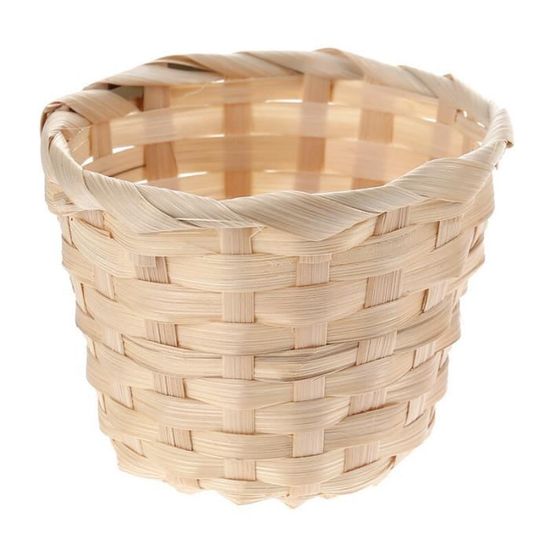 Panier à linge,Petit panier de rangement en bambou,finition de bureau ...