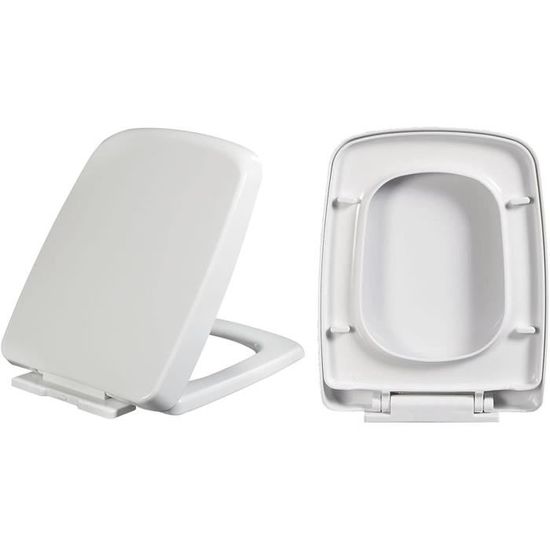 Lunette Wc Carré, Abattant Wc Avec Frein De Chute, Abattant Wc ...