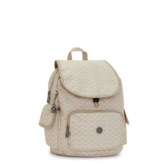 Sac à dos Kipling City Pack - signature beige - TU - Cdiscount Bagagerie - Maroquinerie