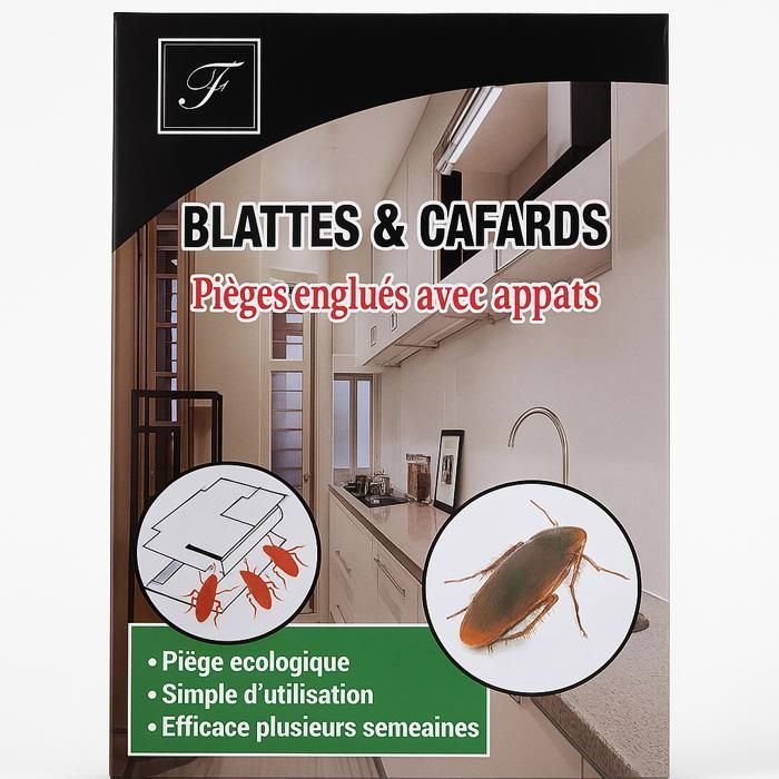 Blattes et cafars pieges englués avec appats - Cdiscount Au quotidien