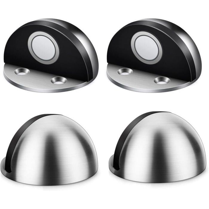 Butoir de Porte 4 Pièces Butoir Porte Magnetique Acier Inoxydable ...
