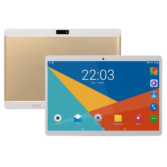 Tablette Android 10,1 pouces Android 8.1 Ordinateur tablette PC WIFI HD ...