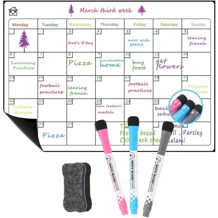 Tableau Calendrier Magnétique En Acrylique, Calendrier Magnétique En ...