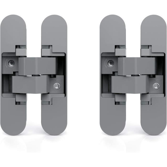 Charnière Invisible Pour Portes, Lot De 2 Charnières Invisibles Pour ...