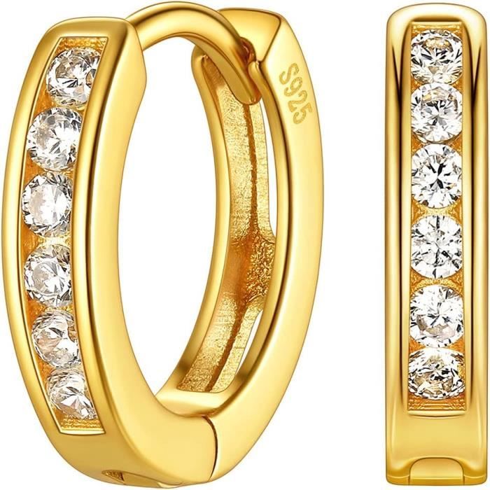 Créole Petite Argent 10Mm Pour Homme-Femme Boucle D'Oreille Huggies ...