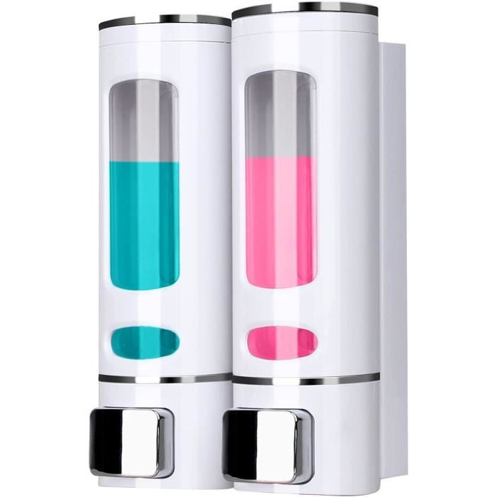Distributeur De Savon Manuel Mural En Abs Pour Shampoing Ou Gel ...