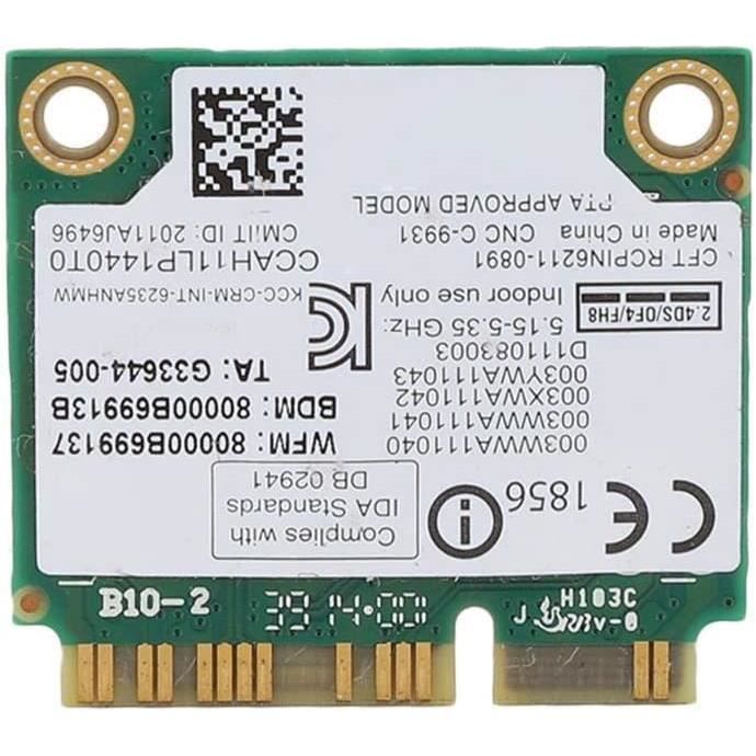 Carte WiFi, Carte sans Fil WiFi pour Intel Centrino Advanced-N ...