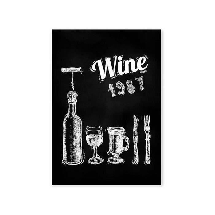 Moderne Tableau de Toile Mural Pour Bar Café Restaurant Salon Type A ...