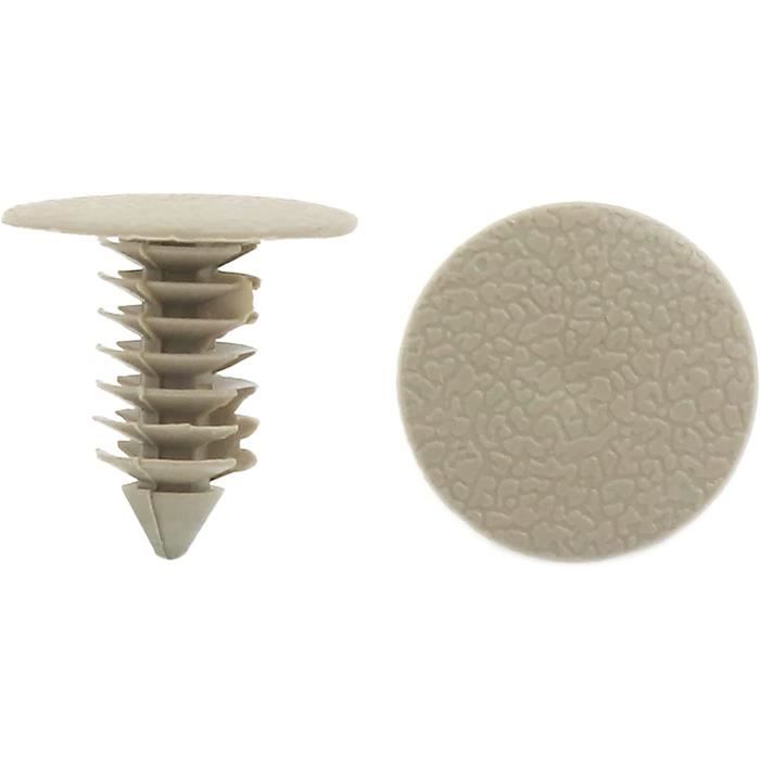 Sourcing Map 100pcs Khaki Plastic Door Push Rivets Clip 9mm Auto Car ...