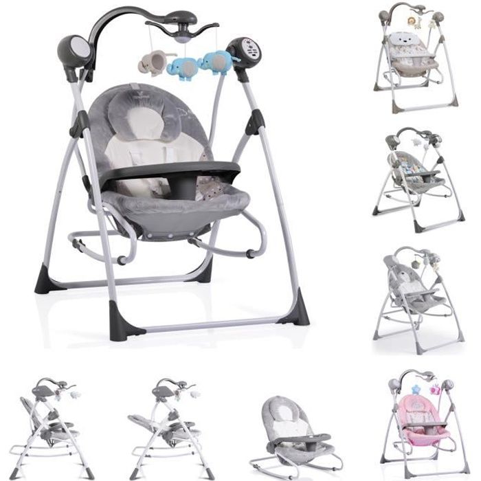 Transat bébé "Swing Star" avec télécommande, musique, minuterie et ...
