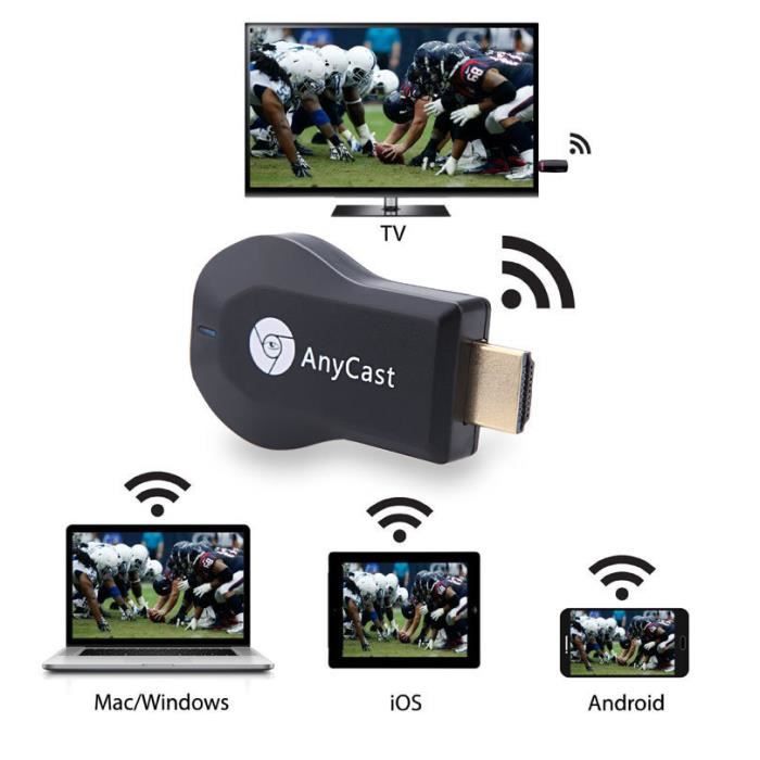 CHANKILLO Anycast M2 plus WIFI Display récepteur HDMI Miracast TV USB ...