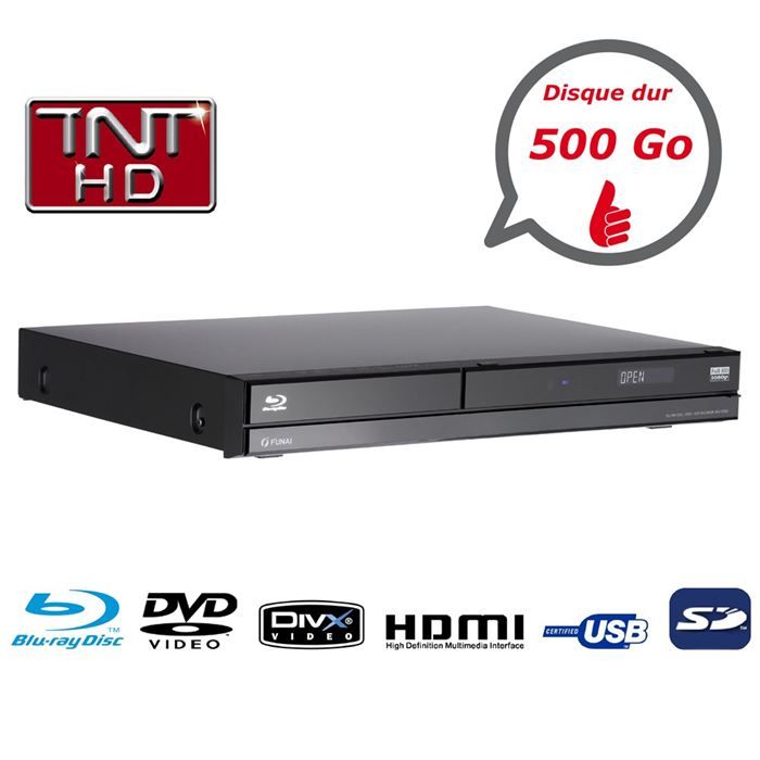 Funai BH2-M300 Lecteur/ enregistreur Blu-ray 500Go - Cdiscount TV Son Photo
