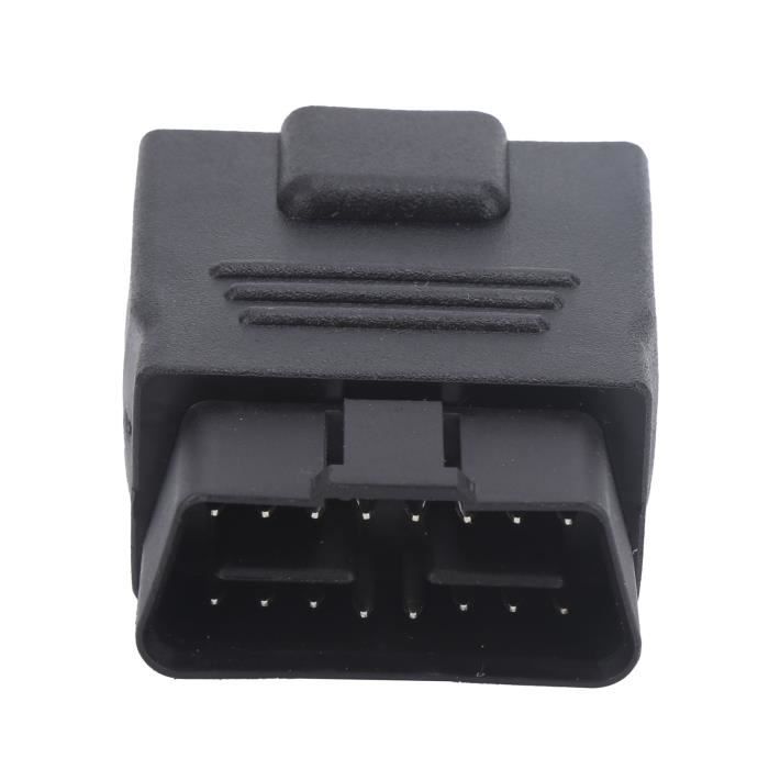Hililand Prise OBD2 16Pin OBD2 adaptateur de prise mâle à femelle ABS ...