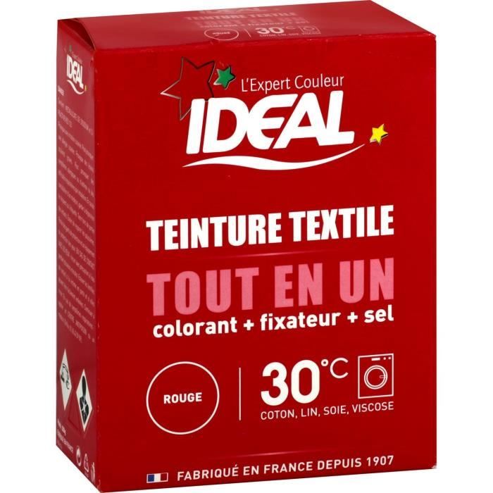 IDEAL Teinture textile Tout en Un rouge - Boite de 350 g - Cdiscount Au ...