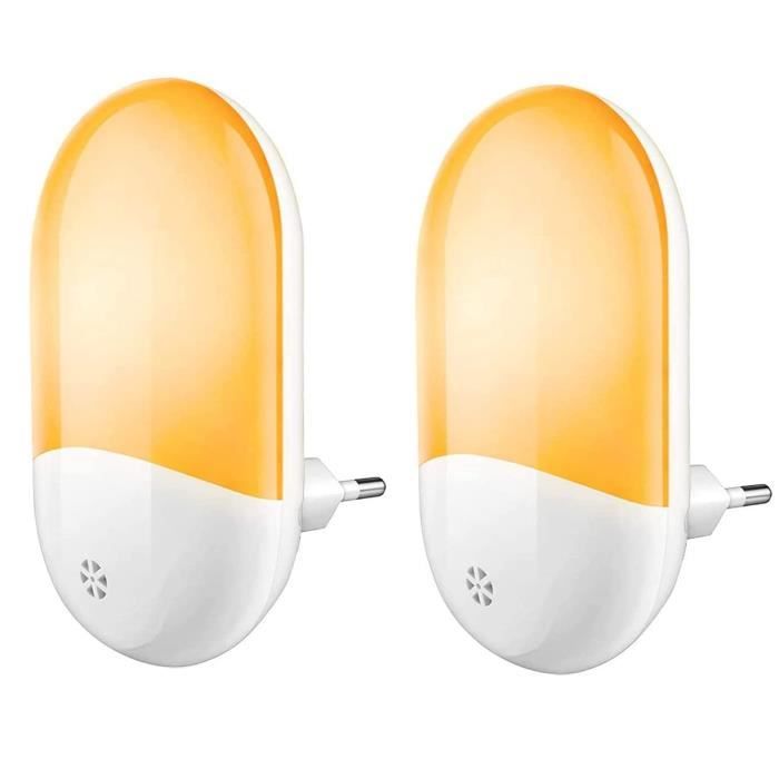 2pcs Veilleuse LED, Veilleuse Prise Electrique avec Capteur de Lumière ...