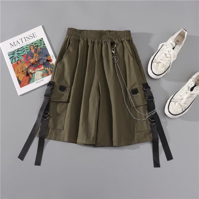 Vêtements - lingerie,Emo Cargo-Short de plage pour femmes,avec JOBlack ...