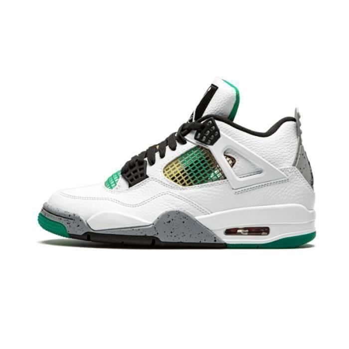 Baskets Jordans 4 Do The Right Thing - AUTREMENT - Blanc - Lacets ...