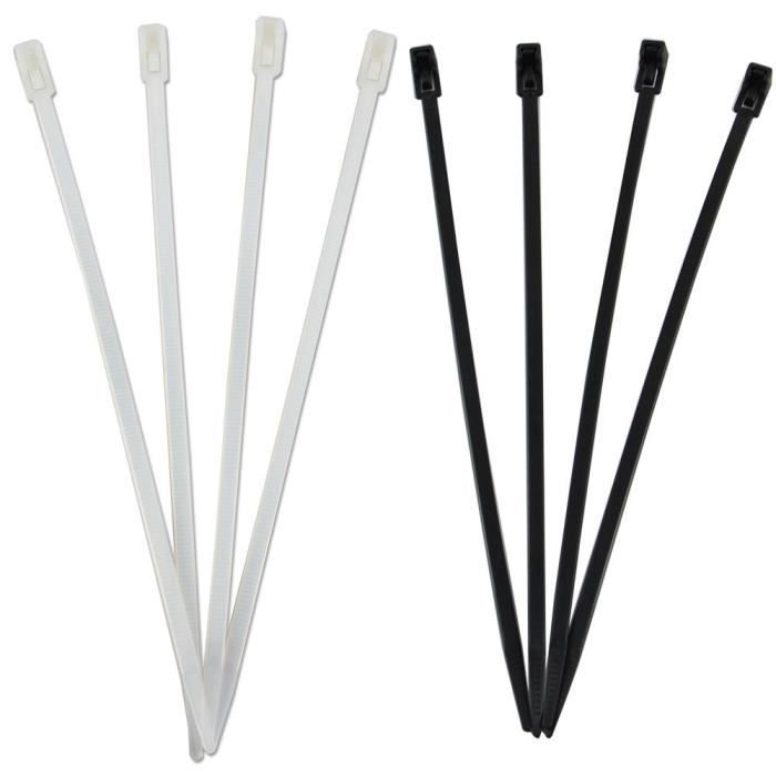 Lot de 20 Attache-Câbles Serre-Câbles en Plastique Autobloquante ...