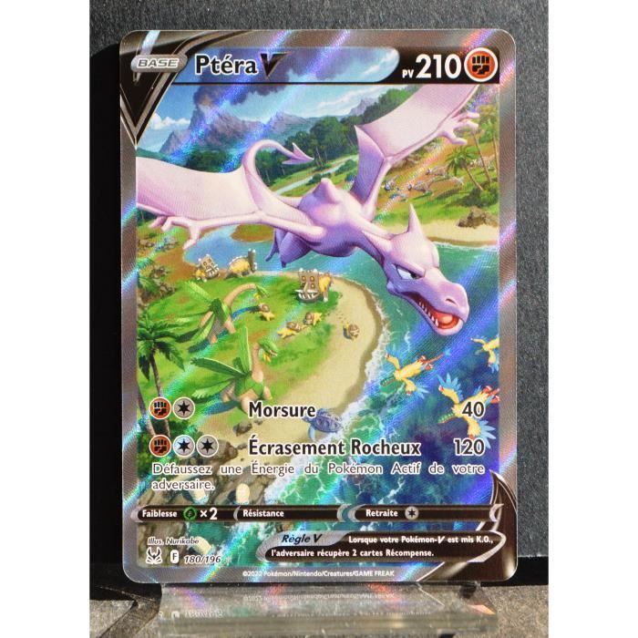 Carte Pokémon Ptéra V 210 PV 180-196 EB11 - Origine Perdue NEUF FR - Cdiscount Jeux - Jouets