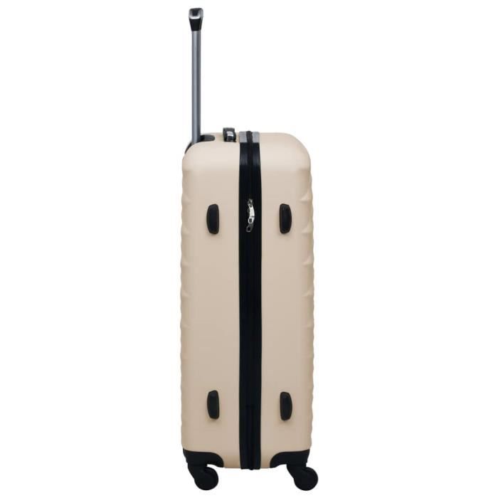 Valise rigide - QQMORA - OVN30387 - Doré - ABS - 76x48x28 cm - 4 ...
