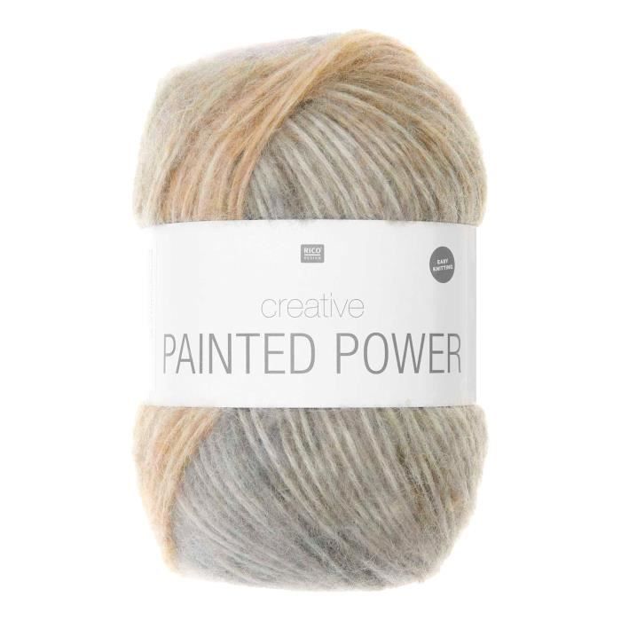 Laine - RICO DESIGN - Painted Power - Pastels - 310 m - Aiguille n° 5 ...