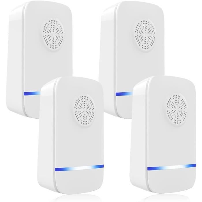 4 Pack Ultrason Souris et Rats,Appareil Ultrason Souris,Répulsif à ...