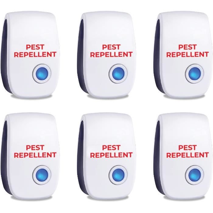 RUNADI Répulsif Souris Ultrason 6 Paquets Anti Rongeur - pour Rats ...