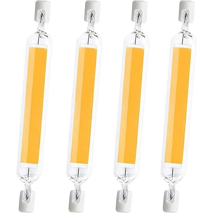 Ampoule LED R7S 78Mm 10W équivalent à une ampoule halogène de 100W ...