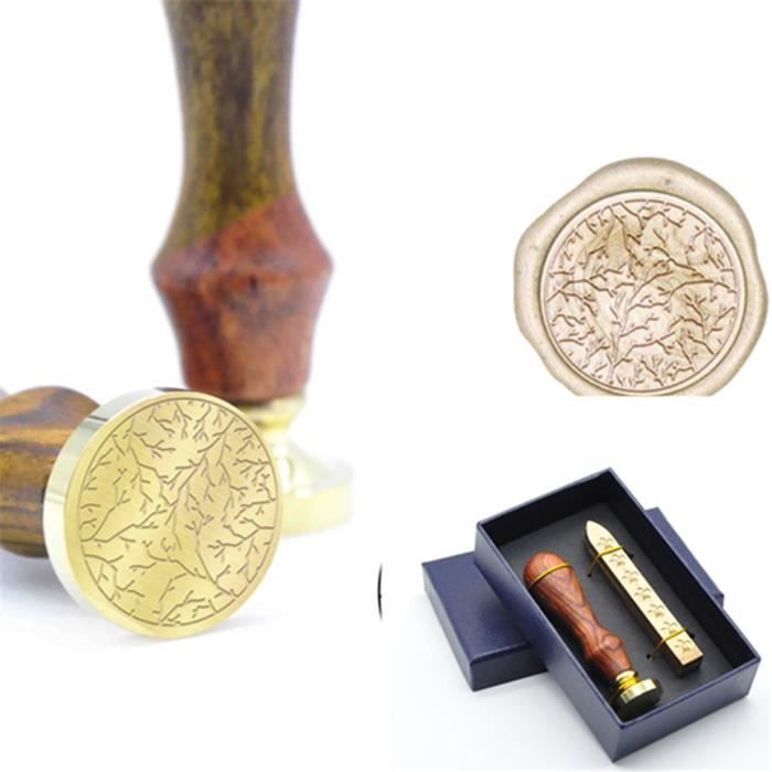 Wax Seal Stamp B39 20mm Sceau de cire à cinq lignes en cercle sceau de ...