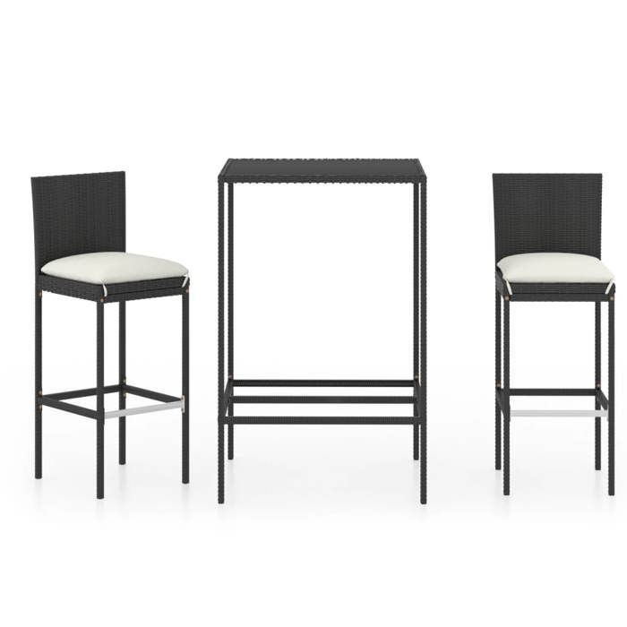 UU Ensemble de bar de jardin Extérieur 3 pcs - Mobilier de Jardin et ...