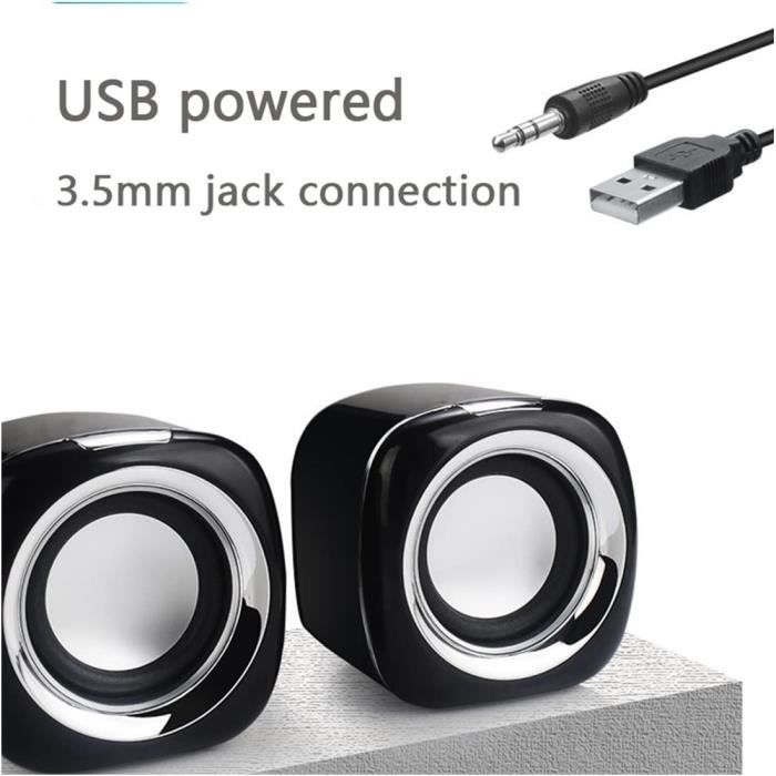 Enceintes Odinateur Haut-parleurs Gaming PC Enceintes USB Entrée Audio ...