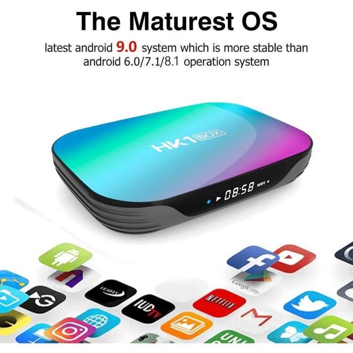 Sofobod HK1 Box TV Box Android 9.0,4 Go de RAM 64 Go de ROM,S905X3 Quad ...
