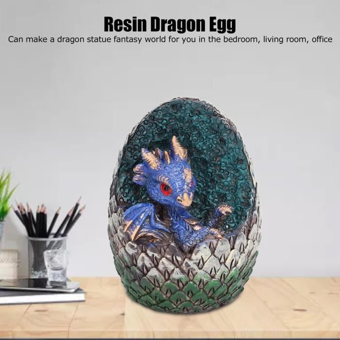 Vvikizy Figurines de dragons Vvikizy Statue de dragon Vvikizy Oeuf de ...