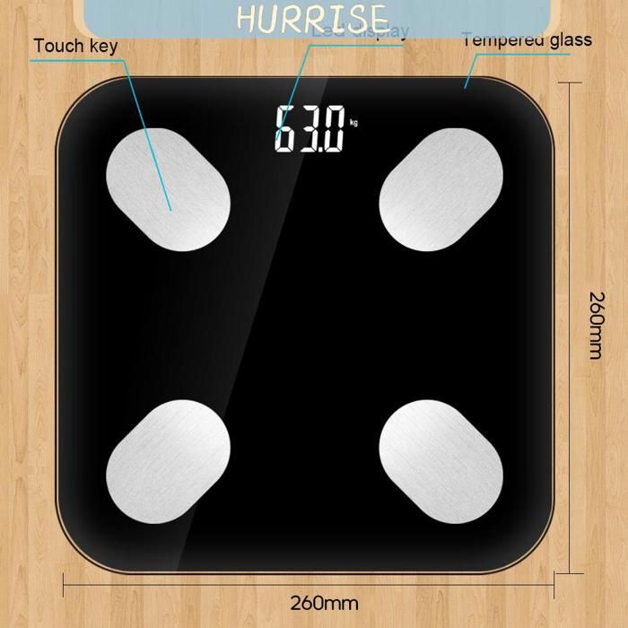 Tbest Balance de graisse corporelle Échelles Multi-fonctionnales Lylody ...