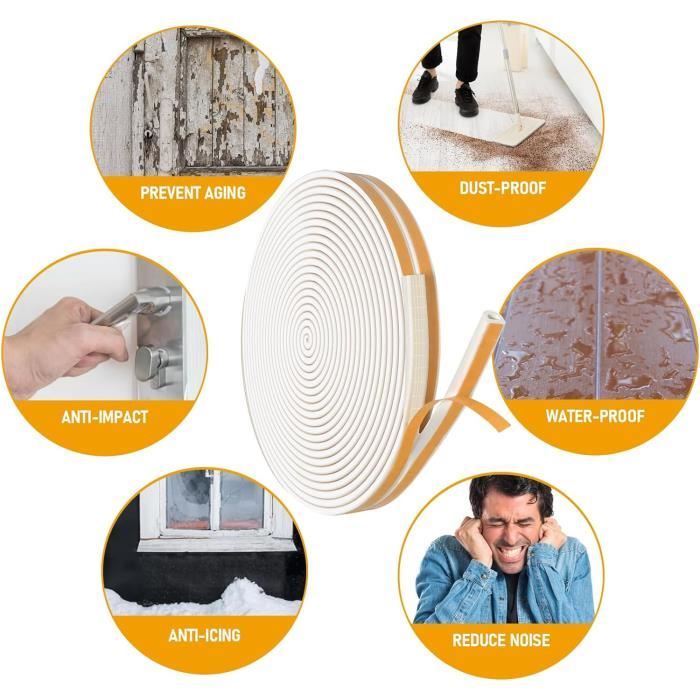 Joint Calfeutrage Fenêtre, Isolation Porte D'Entrée, Bande Etancheite ...