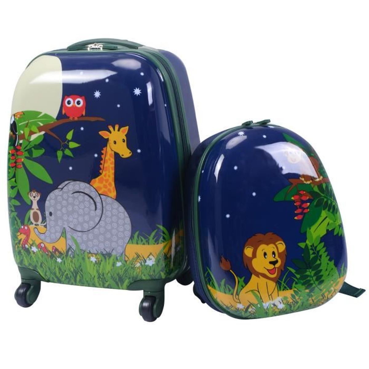 Valise Enfant 16''et Sac à dos 12'' pour Enfants Set Bagage Enfant ...