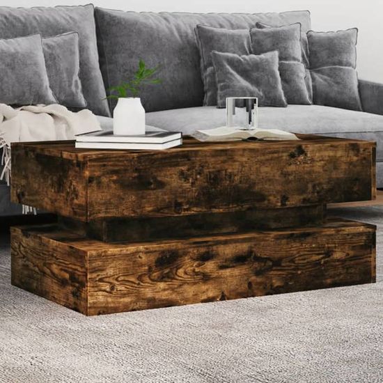 Table basse avec Bandes LED - Usage Intérieur - VIDAXL - design ...