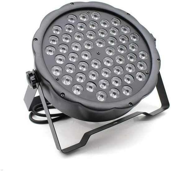 Projecteur de scène - 54 x 3 W RGBW LED - Éclairage de scène DMX512 ...