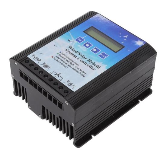 Contrôleur hybride solaire éolien Contrôleur de système hybride solaire éolien 24V-48V chargeur ...