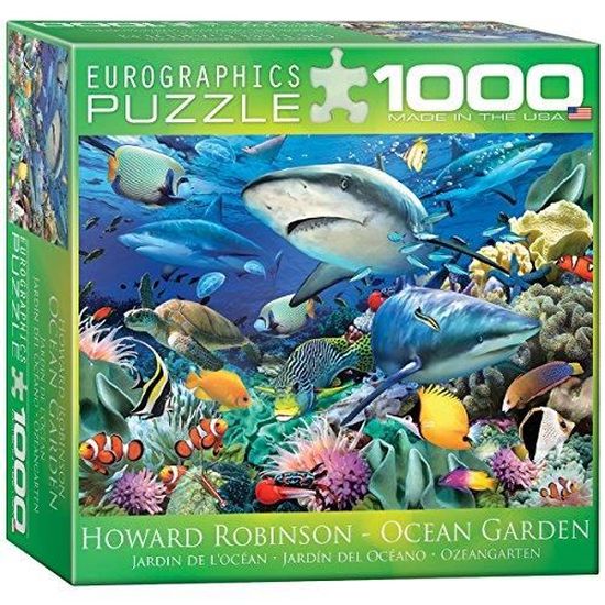 Eurographics Puzzle 1000 Pc - Swimming With Sharks By Howard Robinson ...