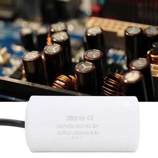SUC-CBB60 Microfarad motor running capacitor, 450V 40uf motor starting ...