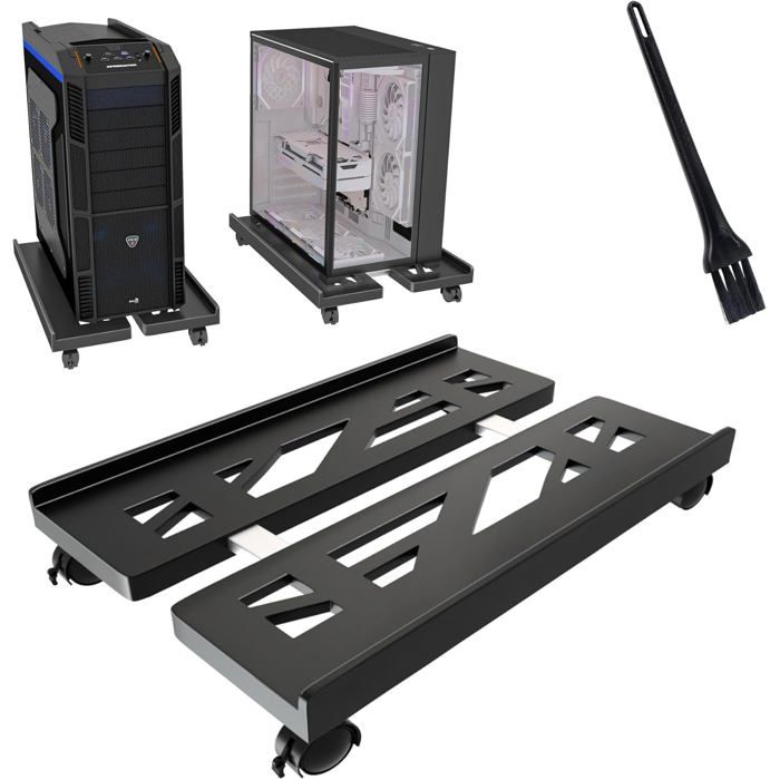 Hmseng Support pc sous Bureau, Universel réglable Support unité ...