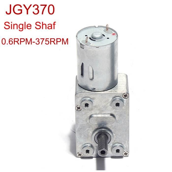 12V - 40 tr - min - Moteur à engrenage à vis sans fin, arbre unique ...