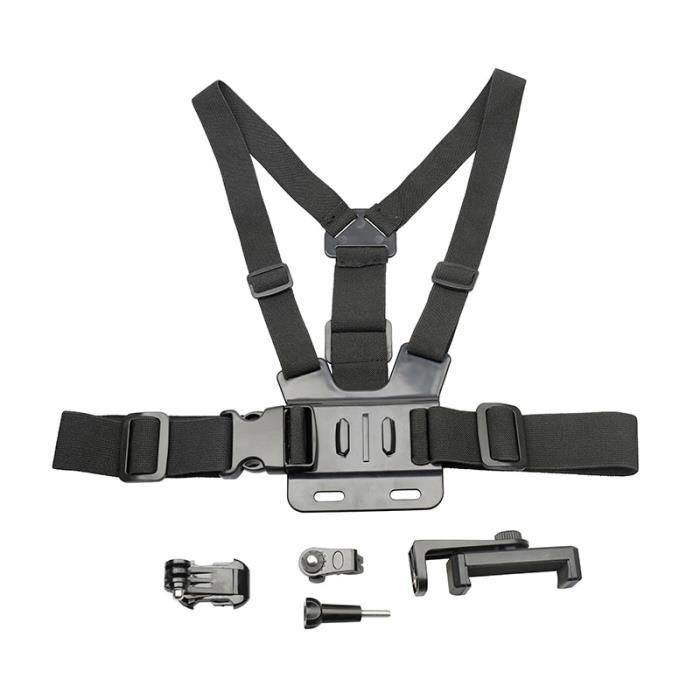 Forfait 3 - Support de téléphone réglable avec ceinture de poitrine ...