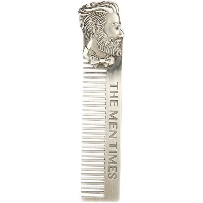Peigne En Métal - Barbe Peigne Pour Hommes En Acier Inoxydable ...