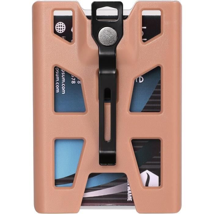 Porte-badge avec cordon, porte-badge en plastique rigide, clip en métal ...